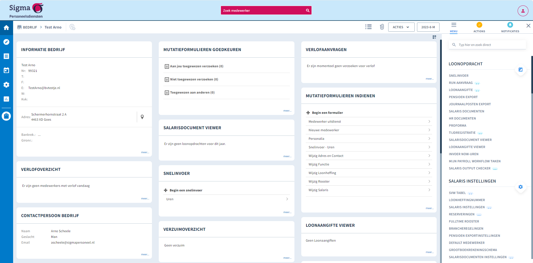 Activating login – Sigma Personeelsdiensten